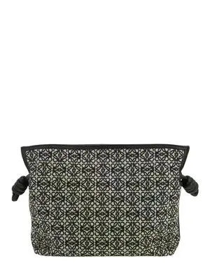 Loewe 2020s Flamenco Knot Clutch Bag - Black