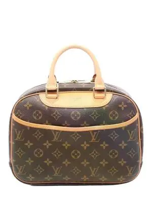 LOUIS VUITTON 2005 Monogram Canvas Trouville Tote - Brown