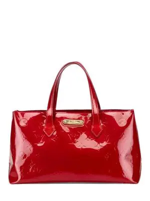 LOUIS VUITTON 2000-2025 Monogram Vernis Wilshire Pm Handbag - Red