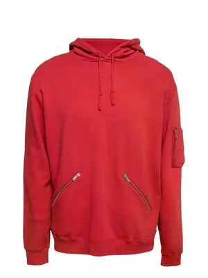 Saint Laurent Cotton Hoodie - Red