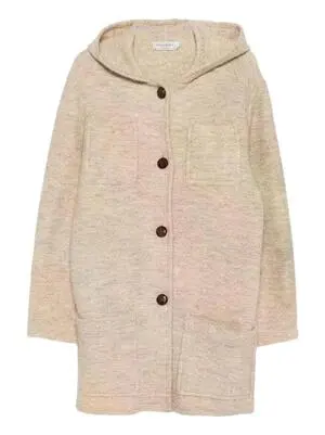 Saint Laurent 1990s Wool Hooded Coat - Neutrals
