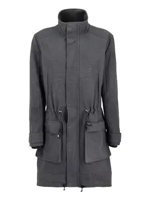 CHRISTIAN PELLIZZARI Patch-pocket Parka Coat - Grey