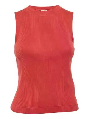 BRUNELLO CUCINELLI Ribbed-Knit Tank Top