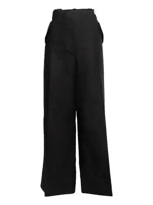 Gianfranco Ferre Linen Trousers - Black