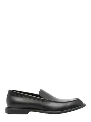THE ROW Nic Leather Loafers - Black
