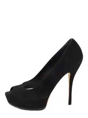 Gucci Suede Stiletto Pumps - Black