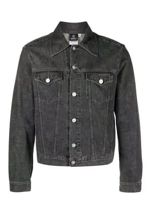 Versace 2000s Cotton Denim Jacket - Grey