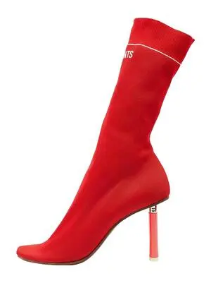 Vetements 90mm Lipstick Knitted Boots - Red