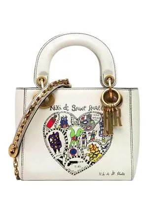 Dior Mini Lady Satchel - White