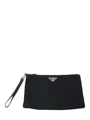 Prada 2019-2025 Re-nylon Clutch Bag - Black