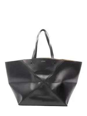 Loewe Puzzle Fold Tote Bag - Black