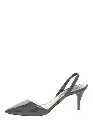 Stella McCartney 75mm Faux-leather Slingback Pumps - Grey