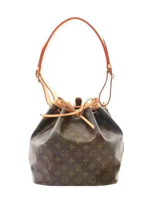 LOUIS VUITTON 2007 Monogram Petit Noe Bucket Bag - Brown