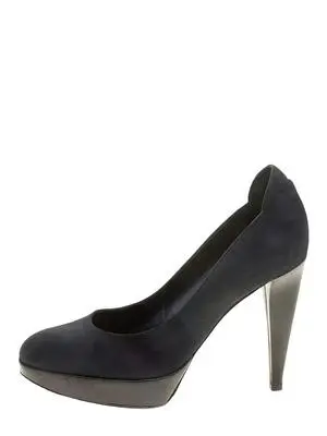 SERGIO ROSSI 125mm Suede Platform Pumps - Black