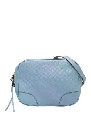 Gucci Mini Microissima Bree Crossbody Bag - Blue