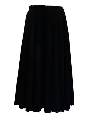 Marc Jacobs Pleated Midi Skirt - Black