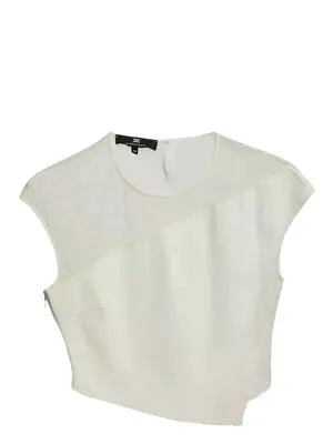 ELISABETTA FRANCHI Paneled Crop Top