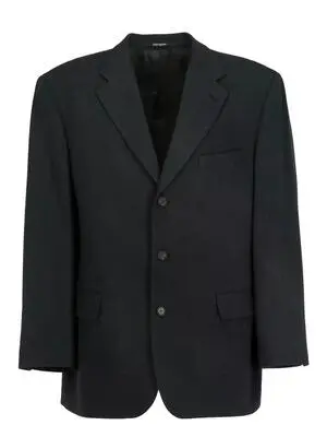 Saint Laurent 1990s Single-breasted Blazer - Grey