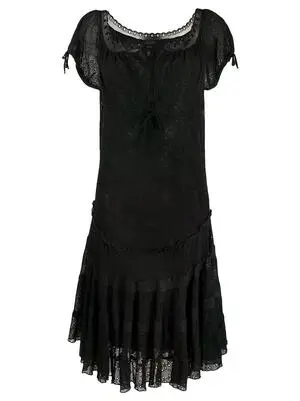 Jean Paul Gaultier Eyelet Dress - Black