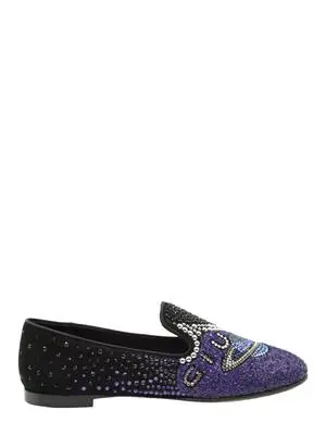 GIUSEPPE ZANOTTI Uranus Crystal-embellished Loafers - Black