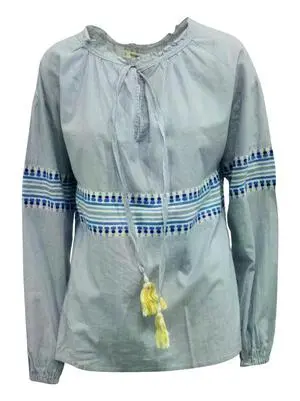 LEMLEM Striped Embroidered Blouse
