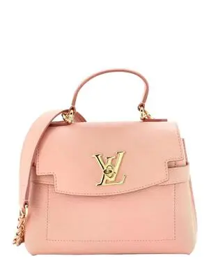 LOUIS VUITTON Lockme Ever Handbag Leather Mini Satchel - Pink