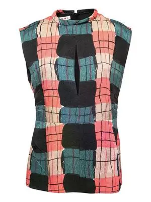 Marni Geometric-pattern Sleeveless Top - Red