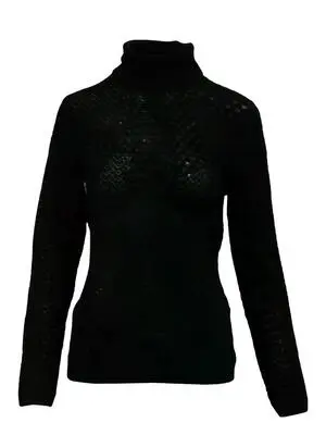 Diane Von Furstenberg Turtleneck Knit Sweater - Black