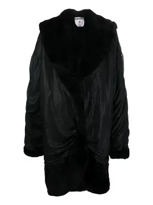 MOSCHINO 2000s Draped-Effect Coat