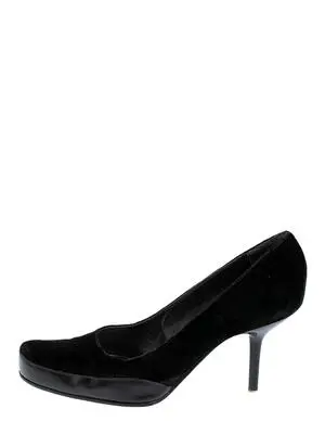 SERGIO ROSSI 85mm Velvet Square-toe Pumps - Black