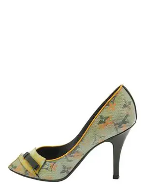 LOUIS VUITTON 110mm Monogram Canvas Pumps - Green