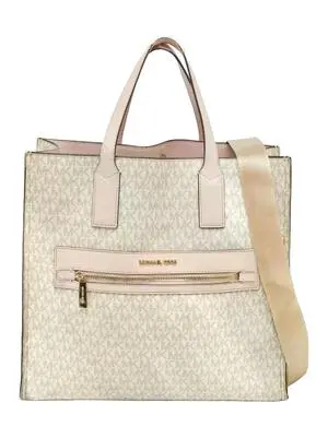 Michael Kors Monogram Tote Bag - Neutrals