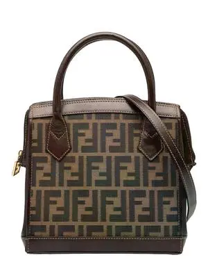 Fendi 20th Century Zucca Canvas Satchel - Brown
