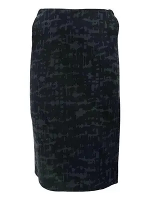 Bottega Veneta Printed Midi Skirt - Black