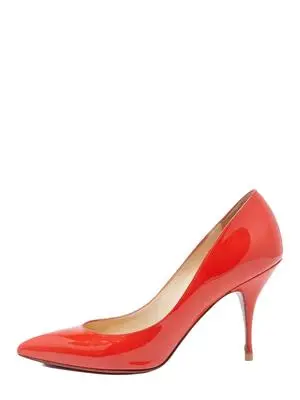 CHRISTIAN LOUBOUTIN 90mm Patent-leather Pumps - Orange