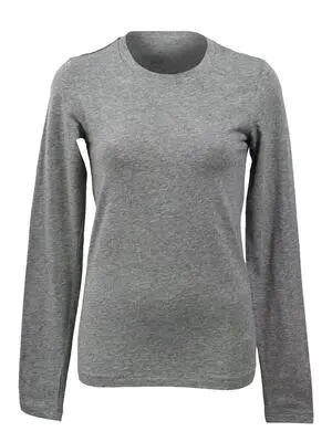 Theory Crewneck Long-sleeve T-shirt - Grey