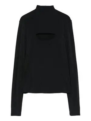 Versace 2000s Cut-out Top - Black