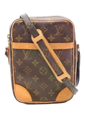 LOUIS VUITTON 2005 Danube Monogram Shoulder Bag - Brown