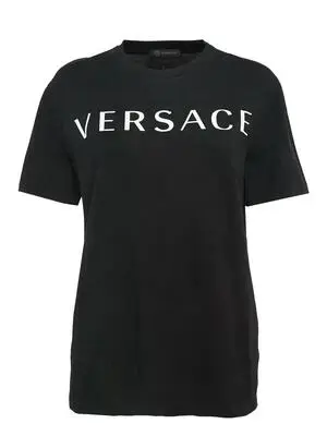 Versace Logo-print T-shirt - Black