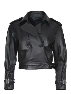 ALESSANDRA GRIMOLDI Leather Jacket - Black