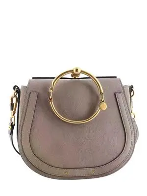 Chloé Nile Leather Medium Crossbody Bag - Neutrals
