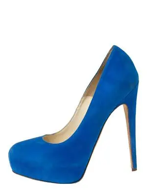 Brian Atwood 140mm Suede Heeled Pumps - Blue