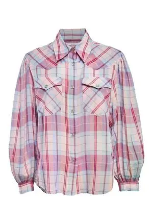 ISABEL MARANT VINTAGE Plaid Pocket Shirt - Pink