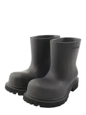 Balenciaga 2000s 40mm Steroid Lug-sole Boots - Black