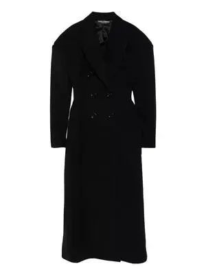 Dolce & Gabbana Double-breasted Midi Coat - Black