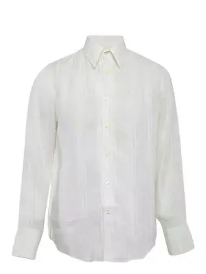 BOSS Pre-owned Striped Button-up Shirt - White