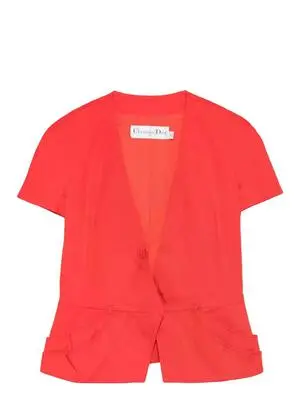 Dior 2000s Short Sleeve Jacket - Red