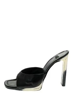Casadei 110mm Leather Heeled Sandals - Black