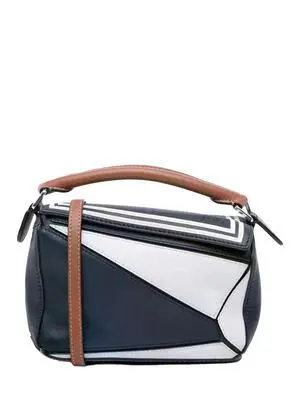 Loewe Mini Tricolor Sailor Puzzle Satchel - Blue