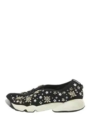 Dior Floral-appliqué Sneakers - Black